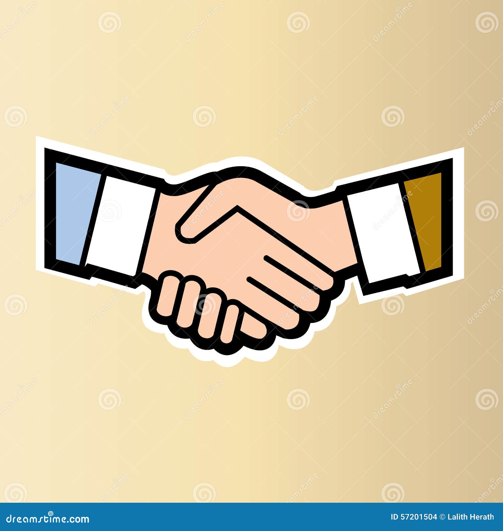 Handshake Two People Business Concept Stock Vector - Illustration of ...