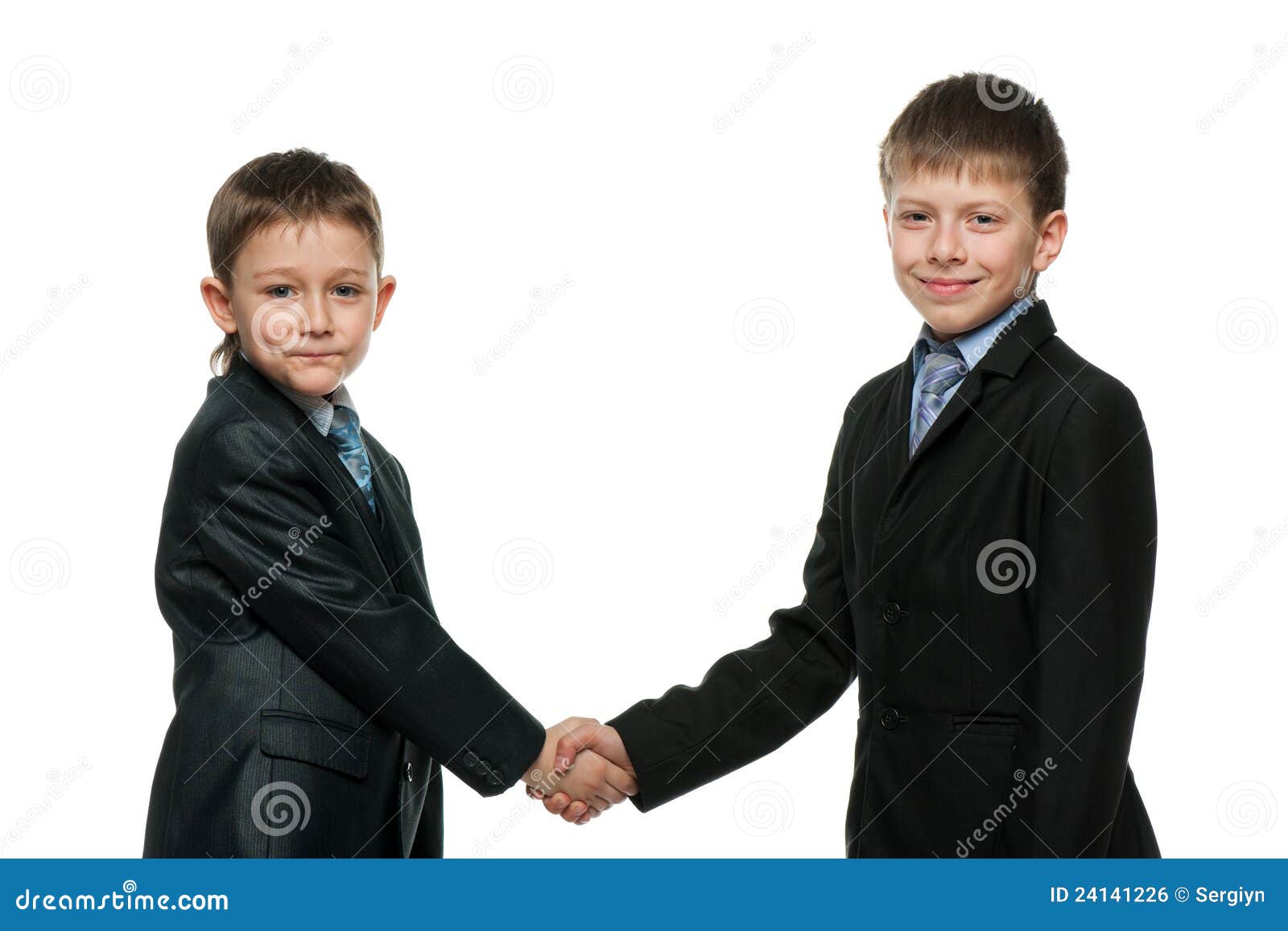 Handshake Two Children Isolated Photos - Free & Royalty-Free Stock ...