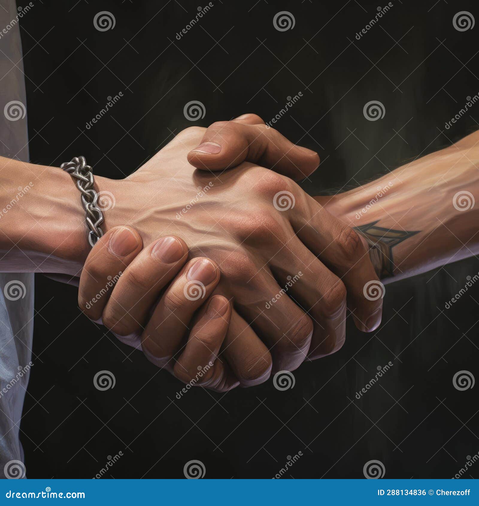 Handshake of two young men stock illustration. Illustration of shaking ...