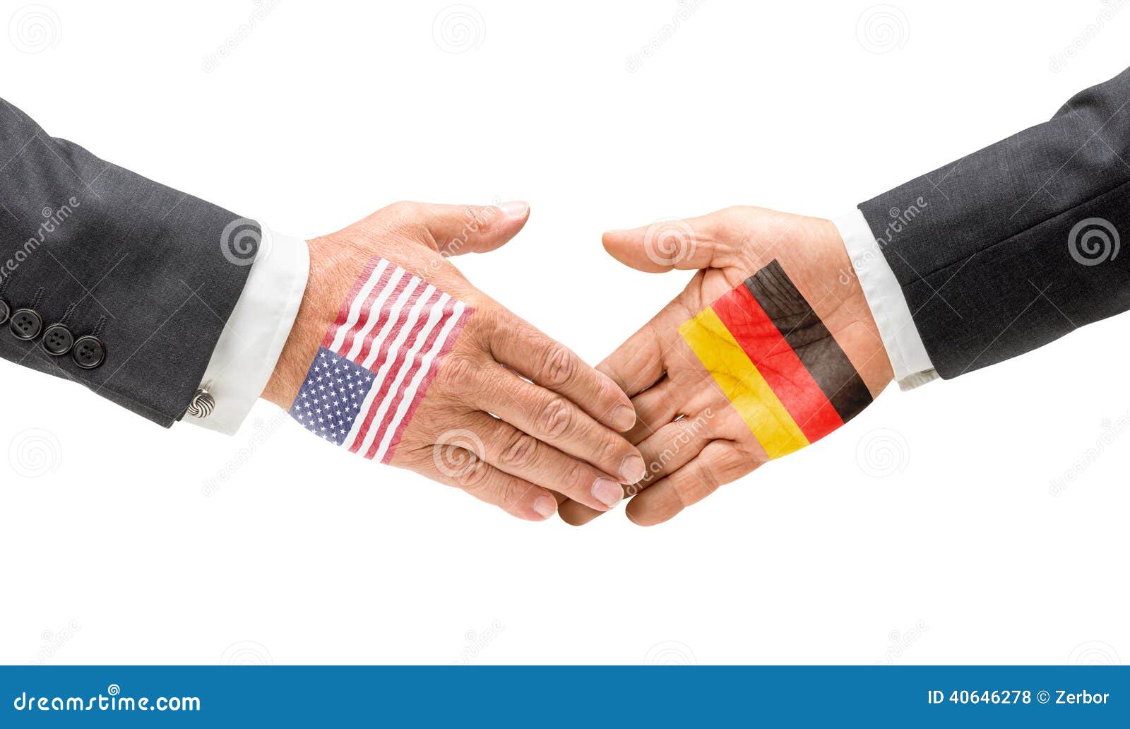 Handshake USA and Germany stock photo. Image of america - 40646278
