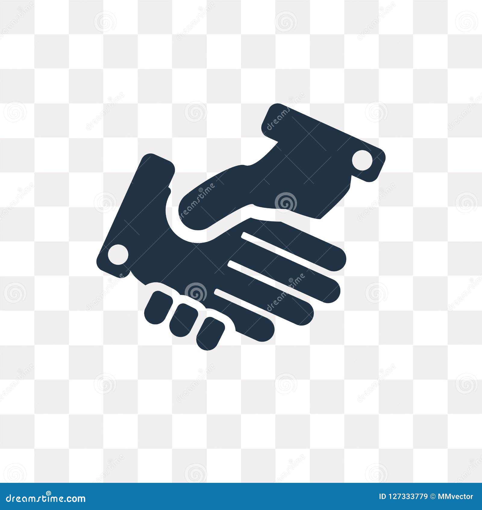 Handshake Vector Icon Isolated on Transparent Background, Handshake ...