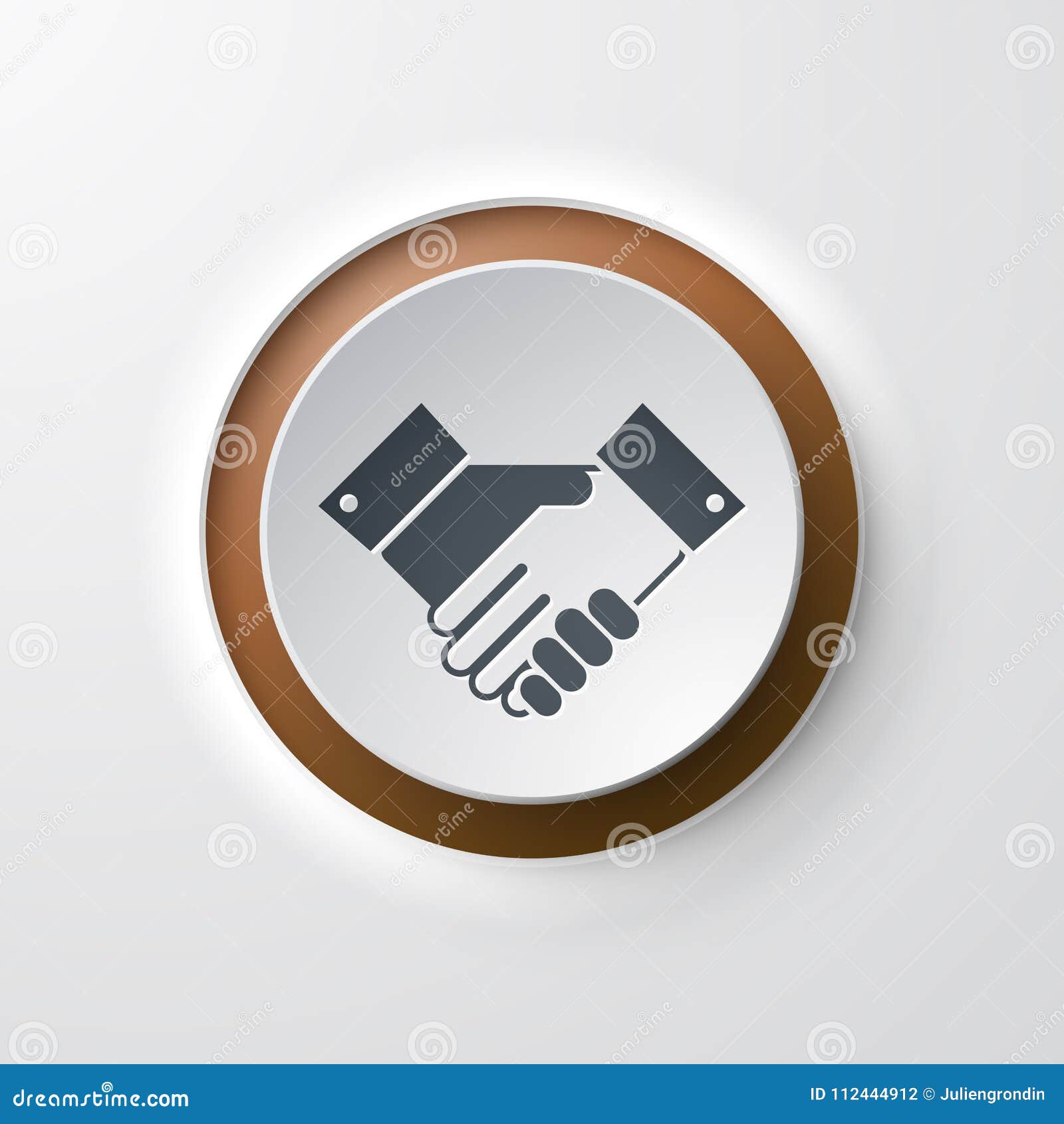 Handshake web icon stock illustration. Illustration of pictogram ...