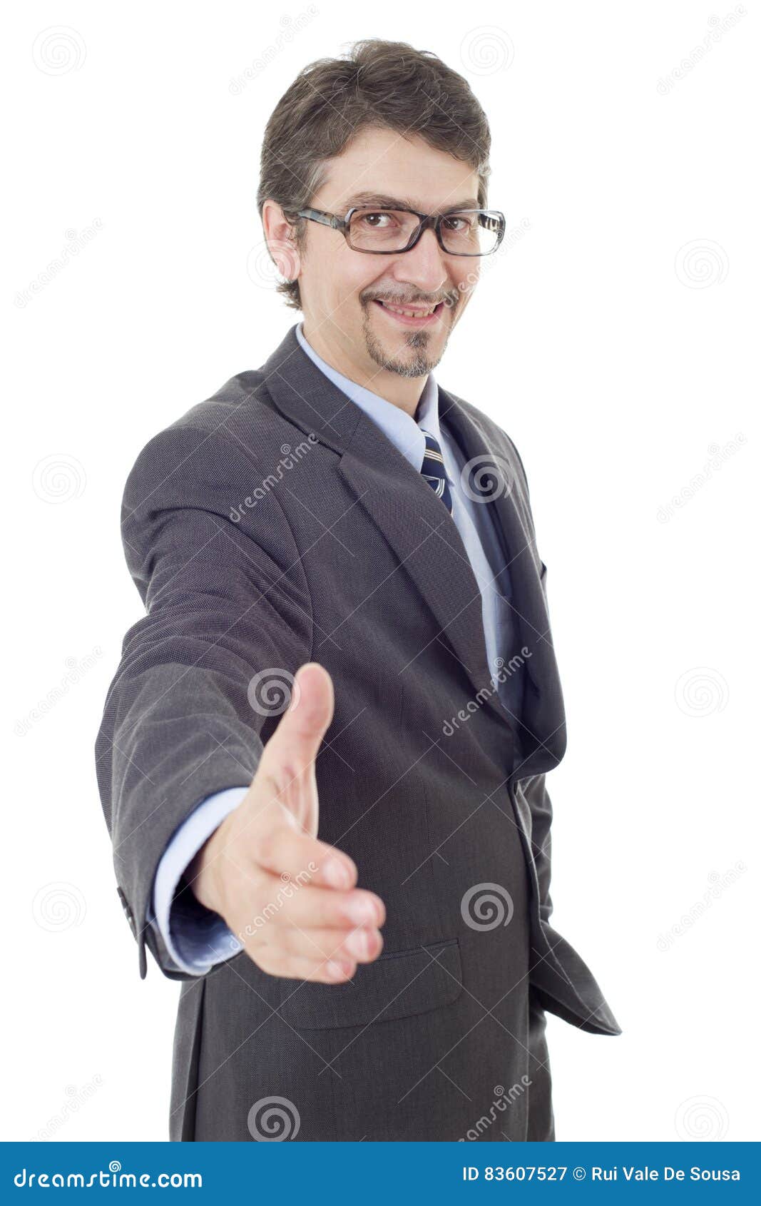 Handshake stock image. Image of businessman, portrait - 83607527