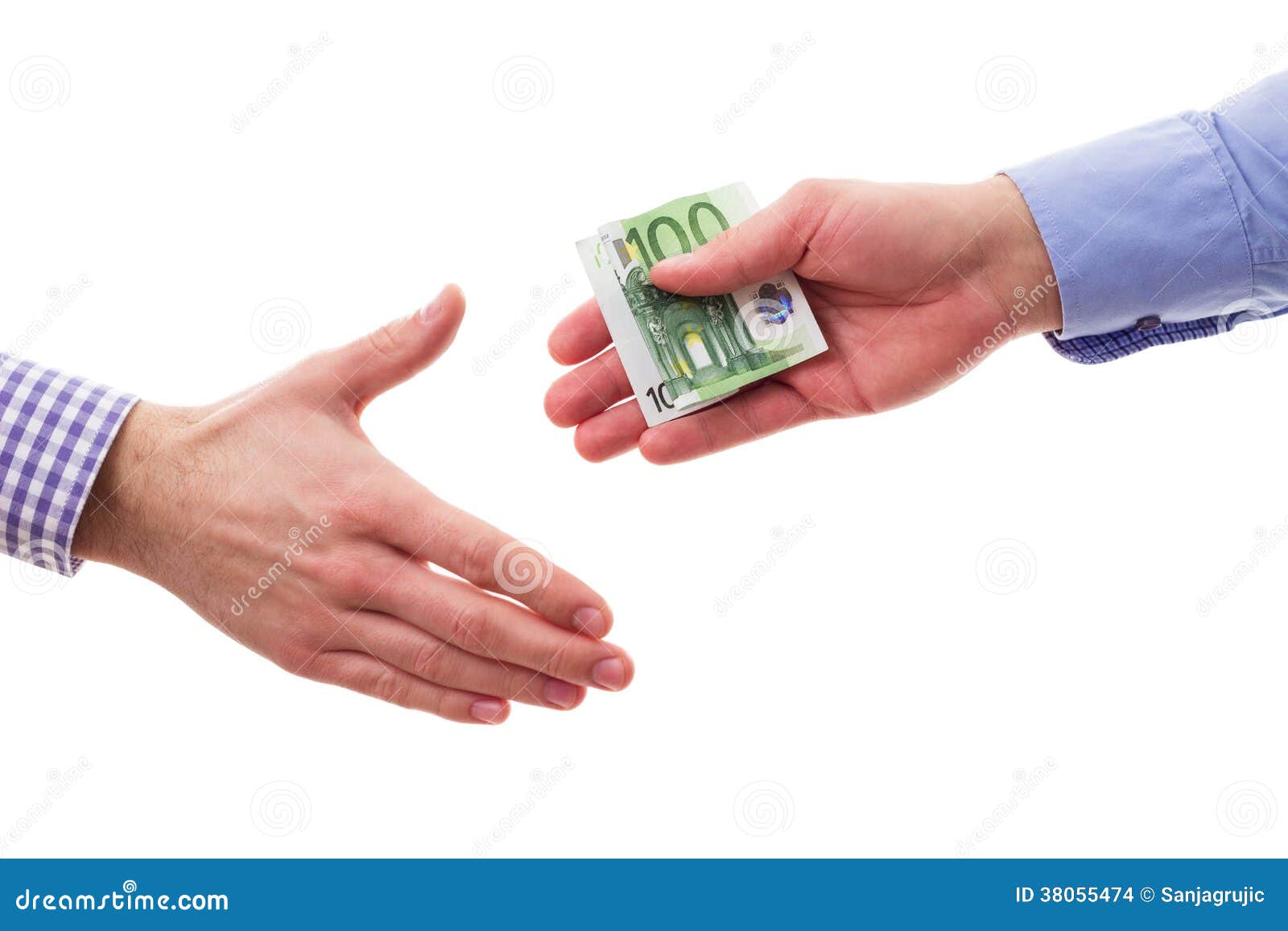 Handshakes with money stock photo. Image of cooperation - 38055474