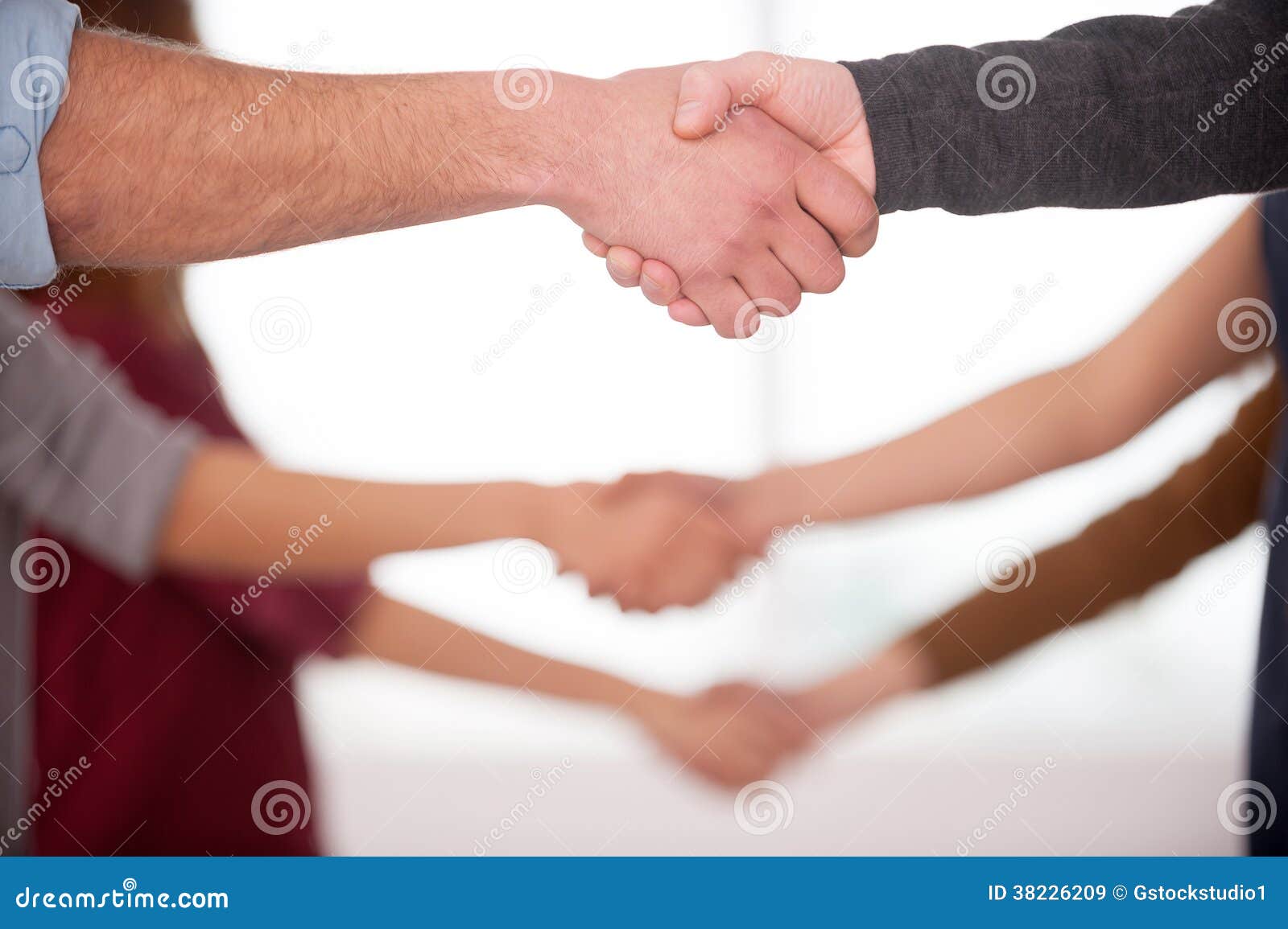 Handshaking. stock image. Image of foreground, togetherness - 38226209