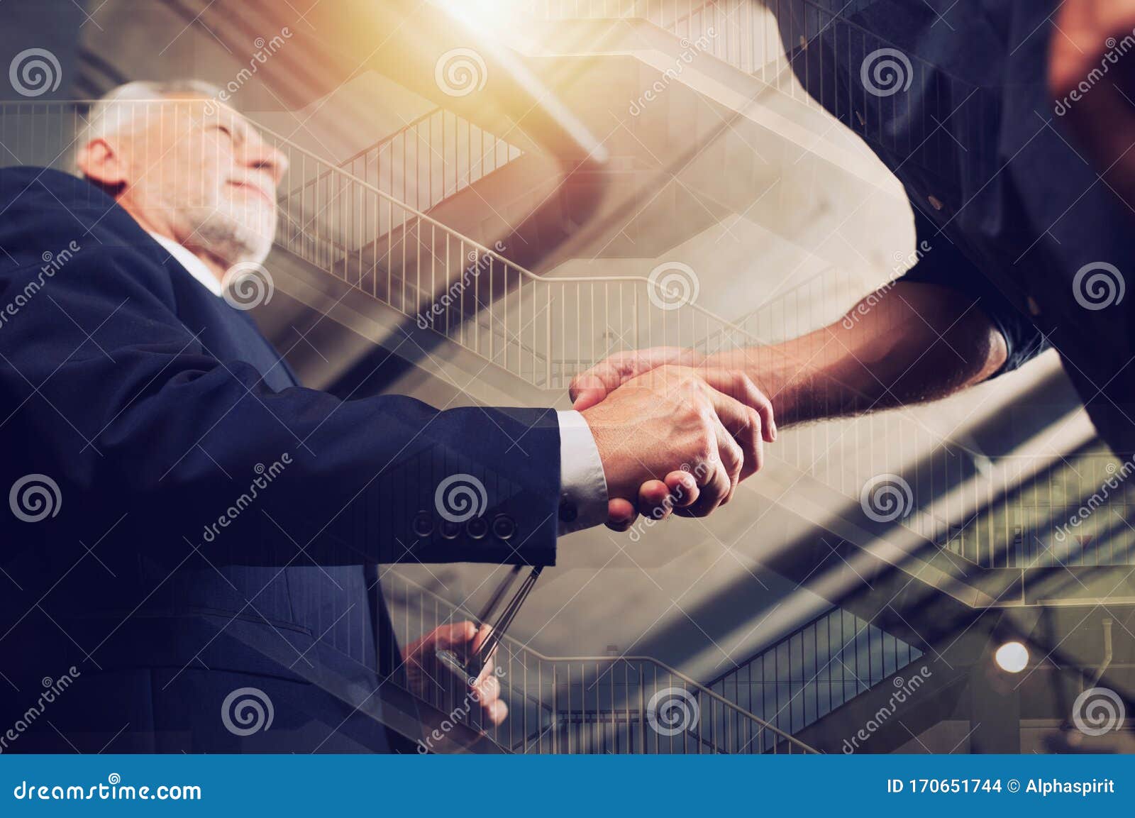 Handshaking Business Person in Office. Concept of Teamwork and ...