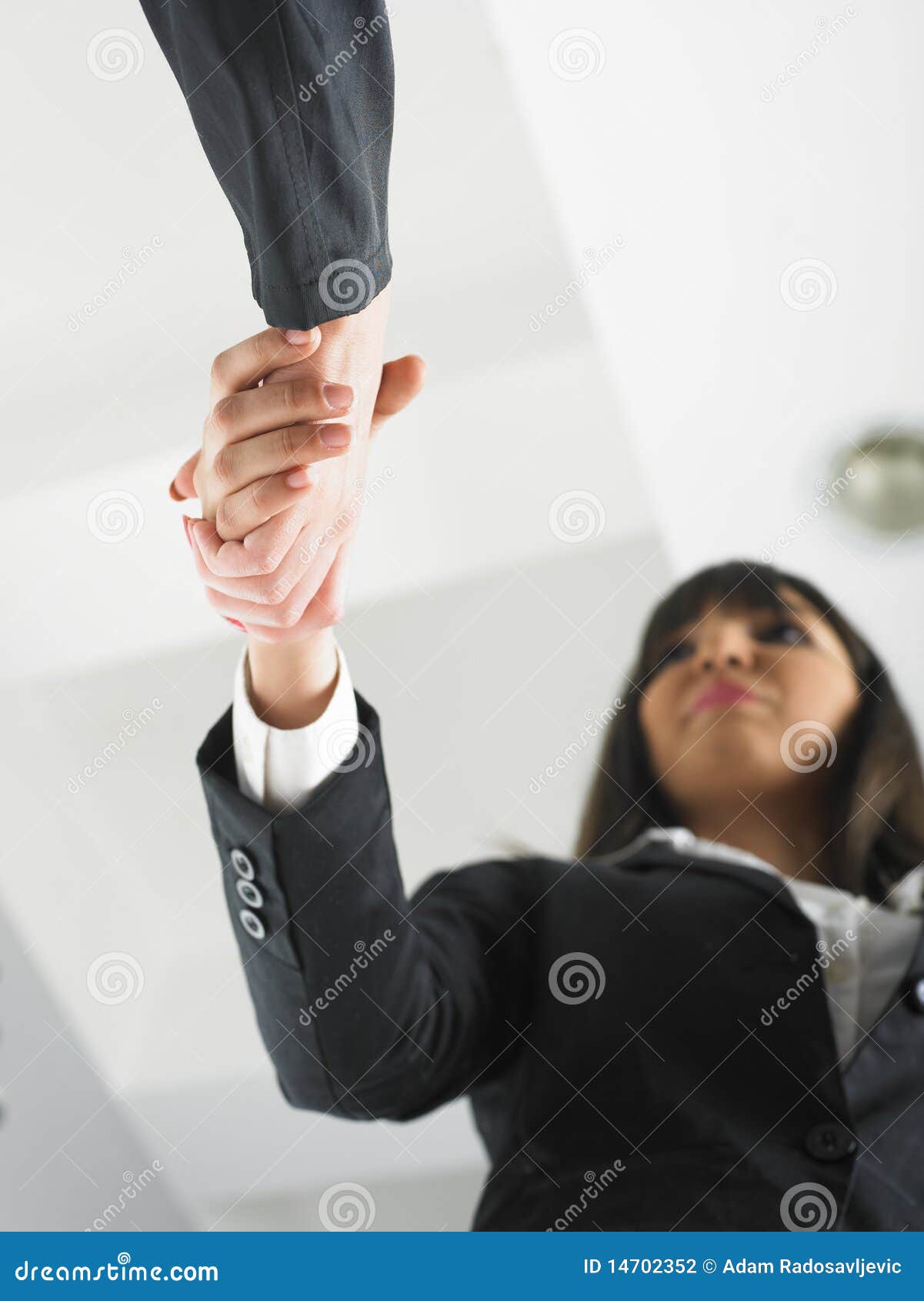 Handshaking in Office Low Angle Stock Photo - Image of handshake, agree ...