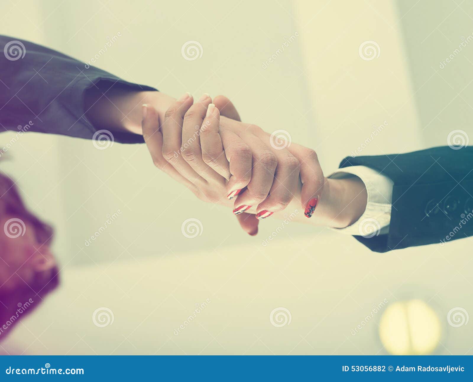 Handshaking in Office Low Angle Stock Photo - Image of formal ...