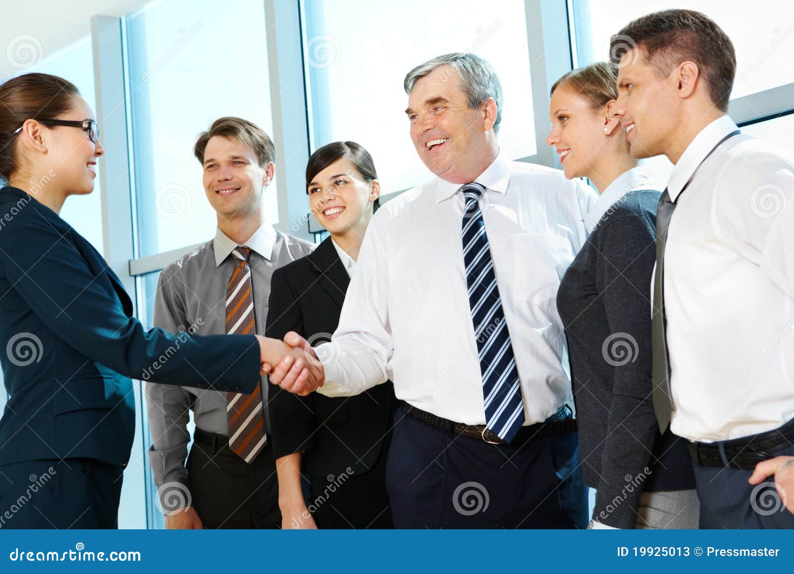 Handshaking partners stock image. Image of agreement - 19925013
