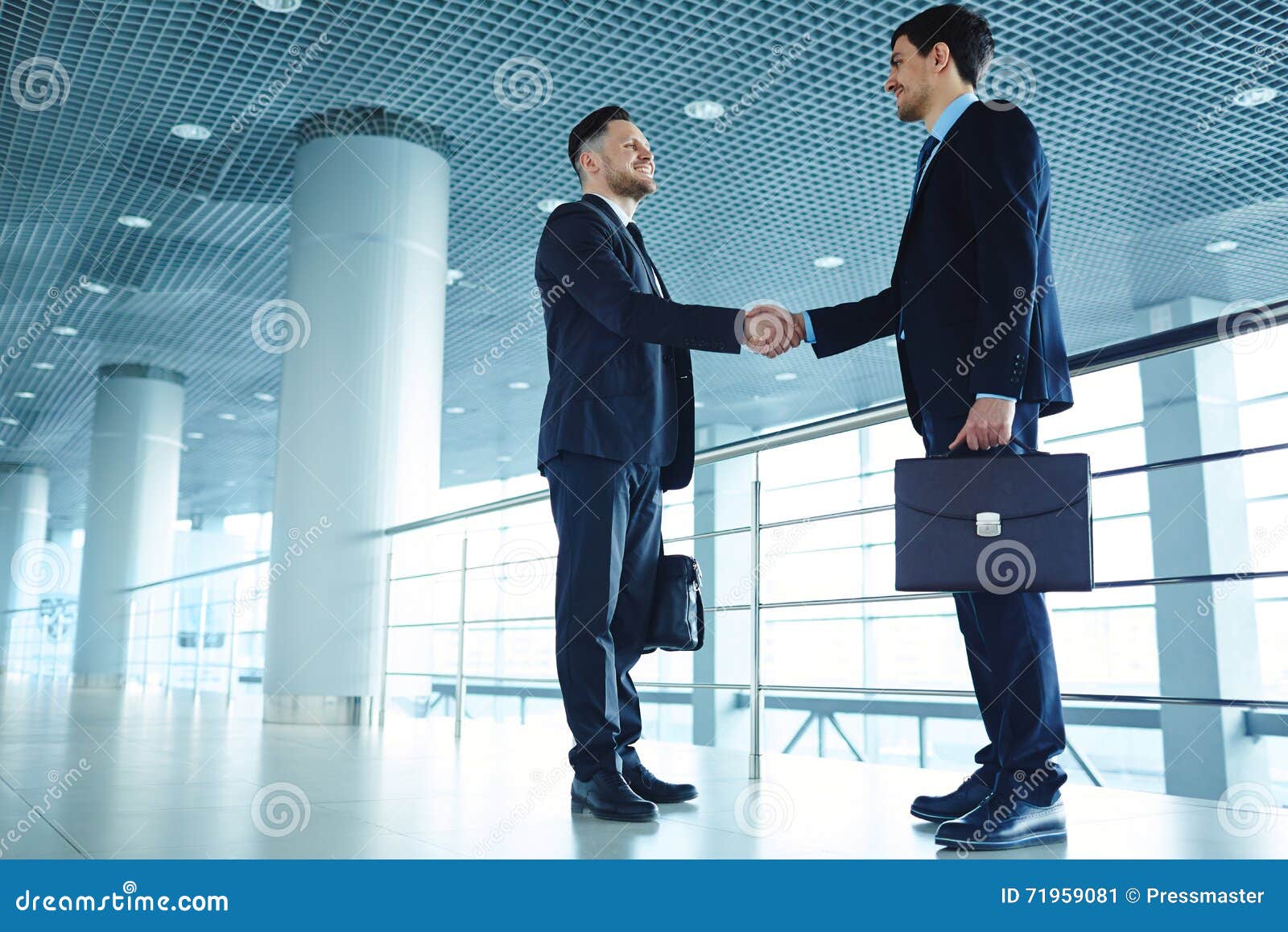 Handshaking partners stock image. Image of deal, business - 71959081
