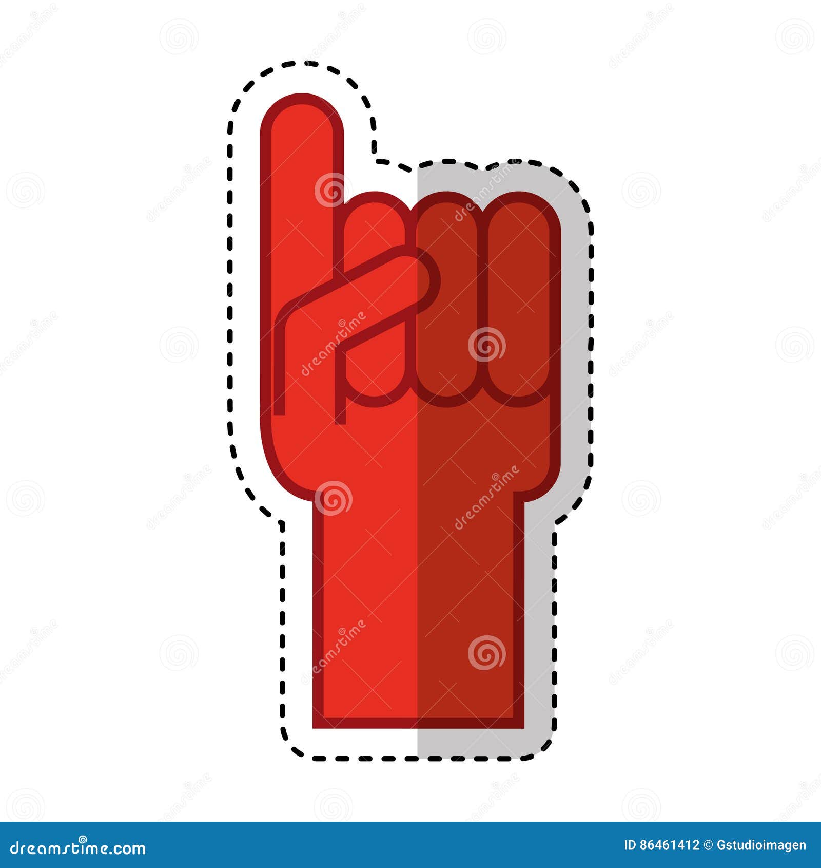 Handskesport nummer ett vektor illustrationer. Illustration av ...