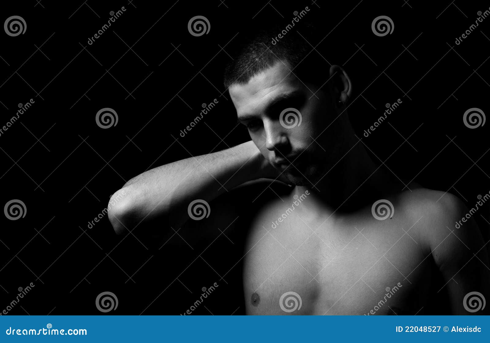 Handsom men stock image. Image of expression, light, beauty - 22048527