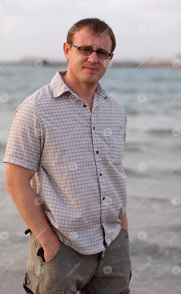 A handsome 35-year-old man stock image. Image of fashion - 14616619