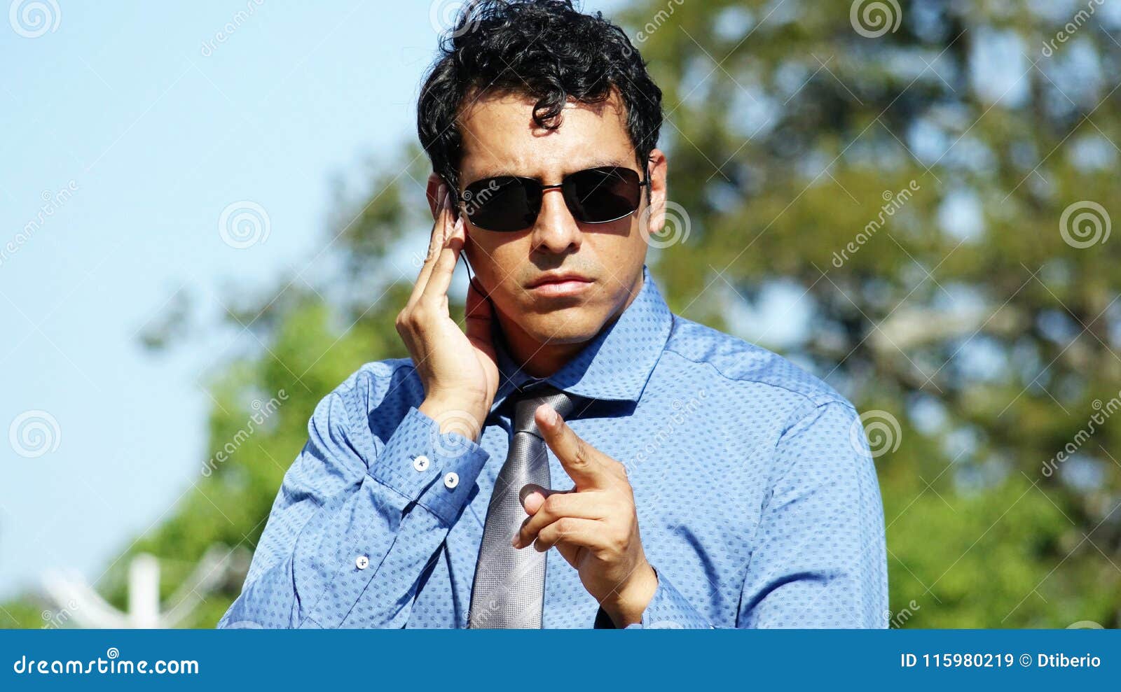 Diverse Security Guard Pointing Stock Image - Image of security ...