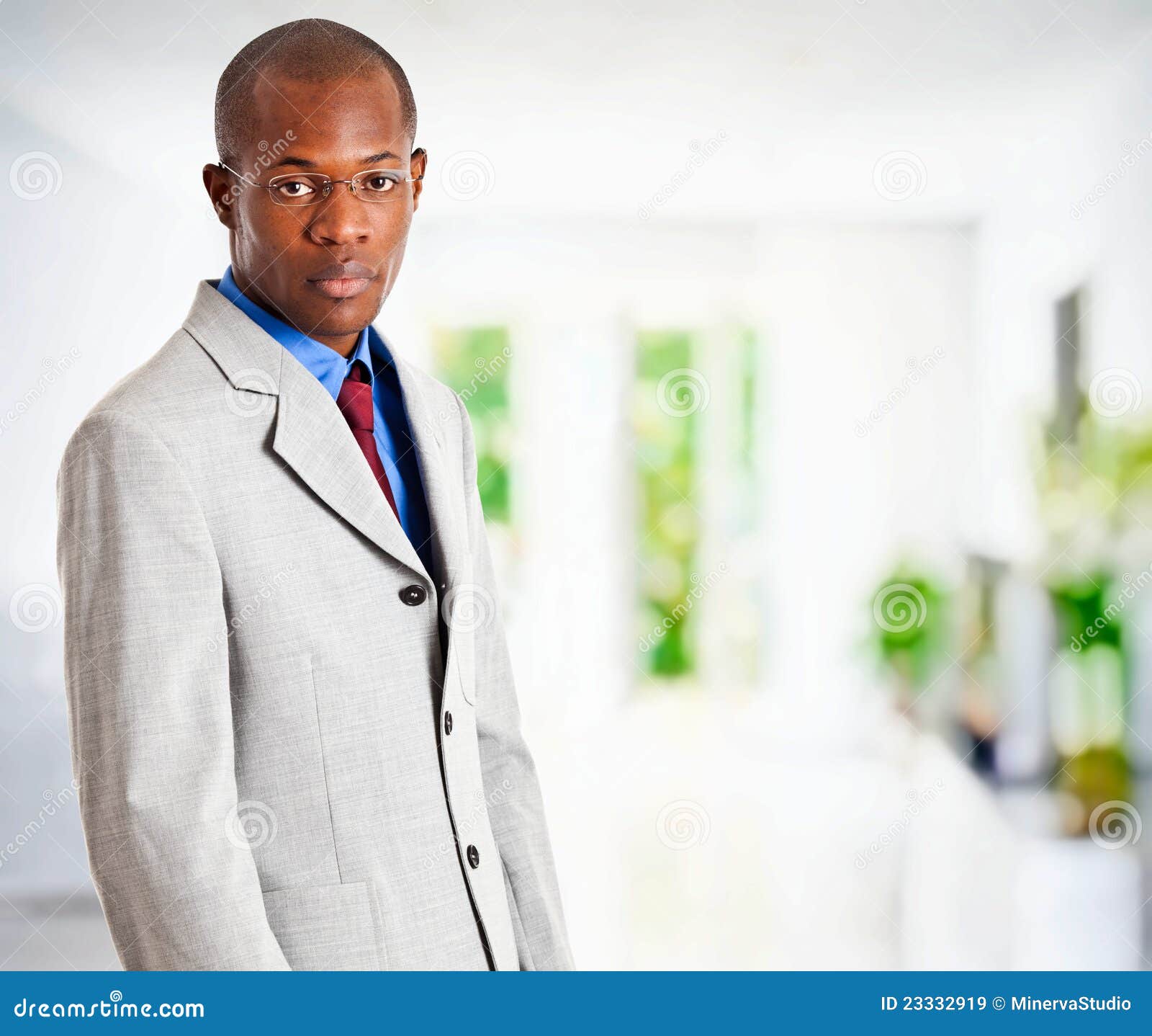 Handsome African Businessman Stock Image - Image of entrepreneur, black ...