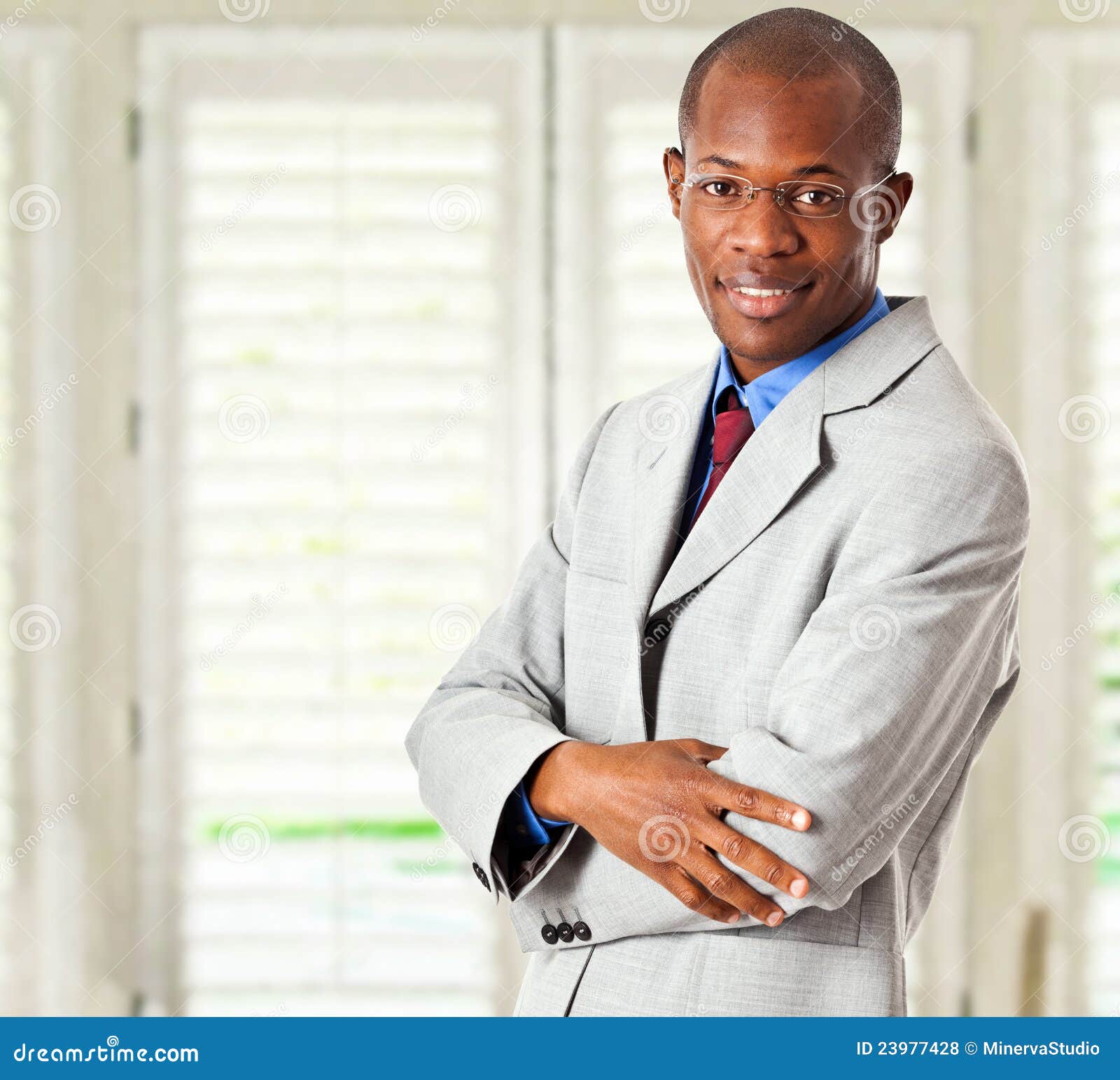 Handsome African Businessman Stock Photo - Image of success, manager ...