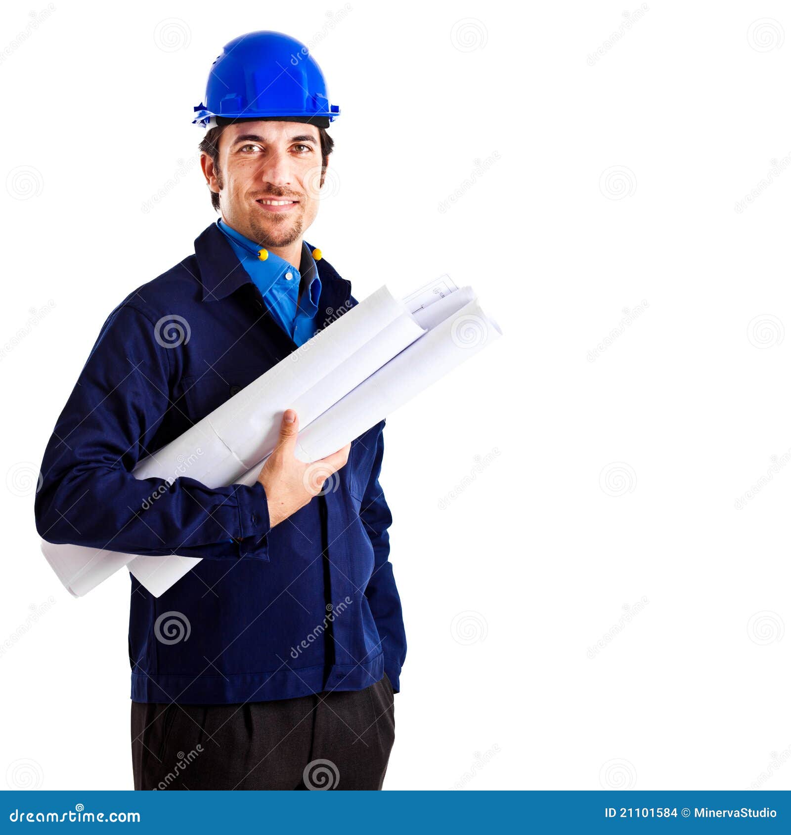 Handsome Architect Portrait Stock Photo - Image of professional ...