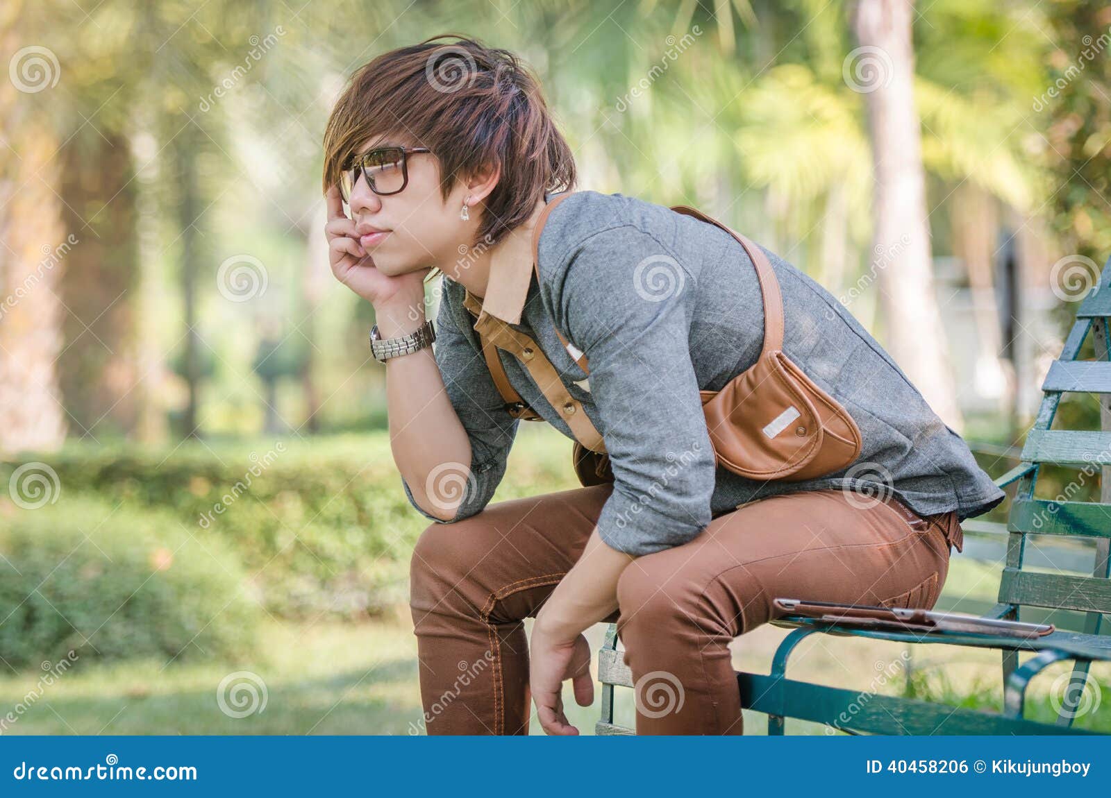 Guy Waiting For Someone