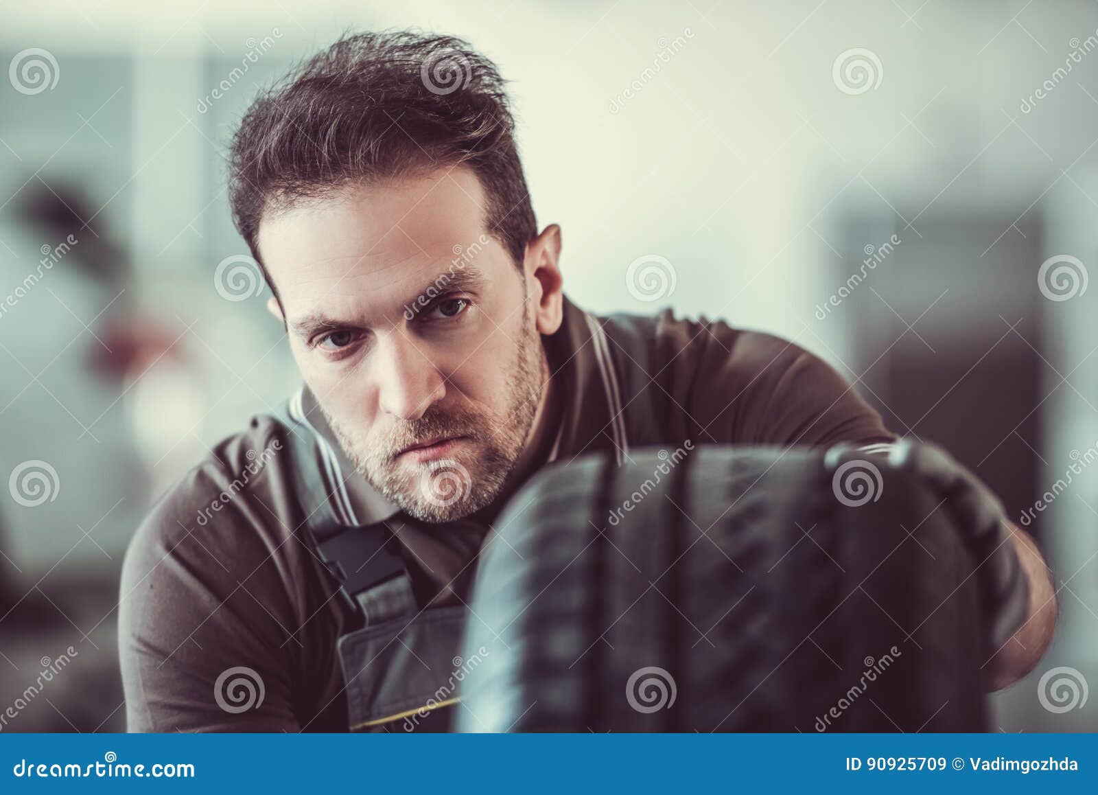 Handsome Auto Service Worker Stock Image - Image of repair, manager ...