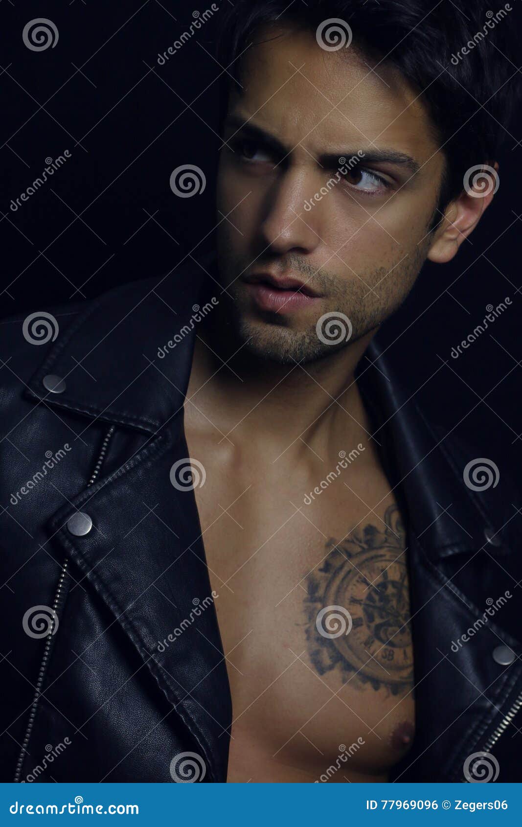 Handsome bad boy stock photo. Image of black, attractive - 77969096