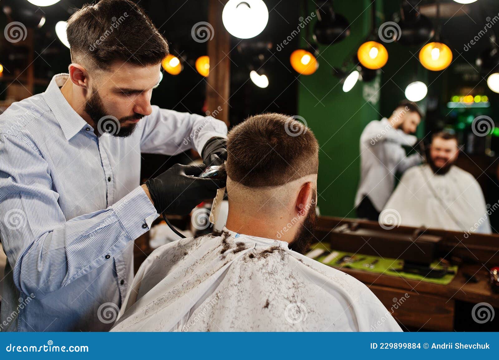 Barbershop, barber at work stock photo. Image of lumberjack - 229899884