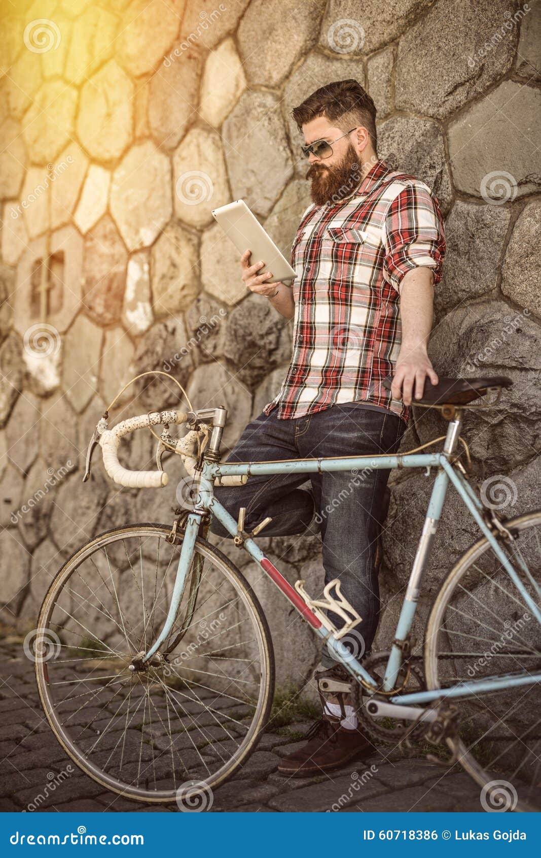 Handsome Big Moustache Hipster. Stock Photo - Image of diverse, beard ...