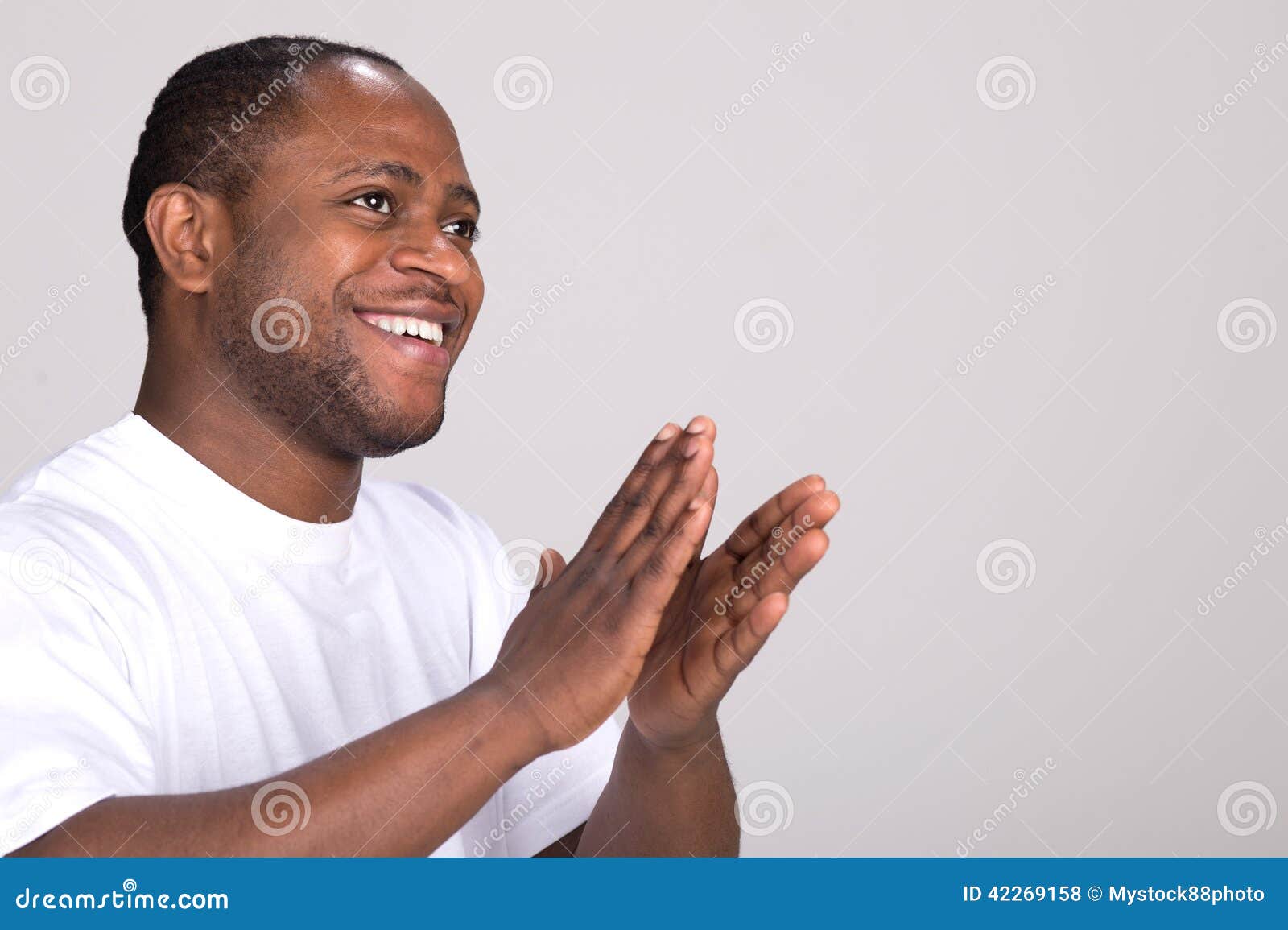 Handsome Black Man Clapping Hands. Royalty-Free Stock Image ... Handsome Black Man Clapping Hands. Royalty-Free Stock Image ...