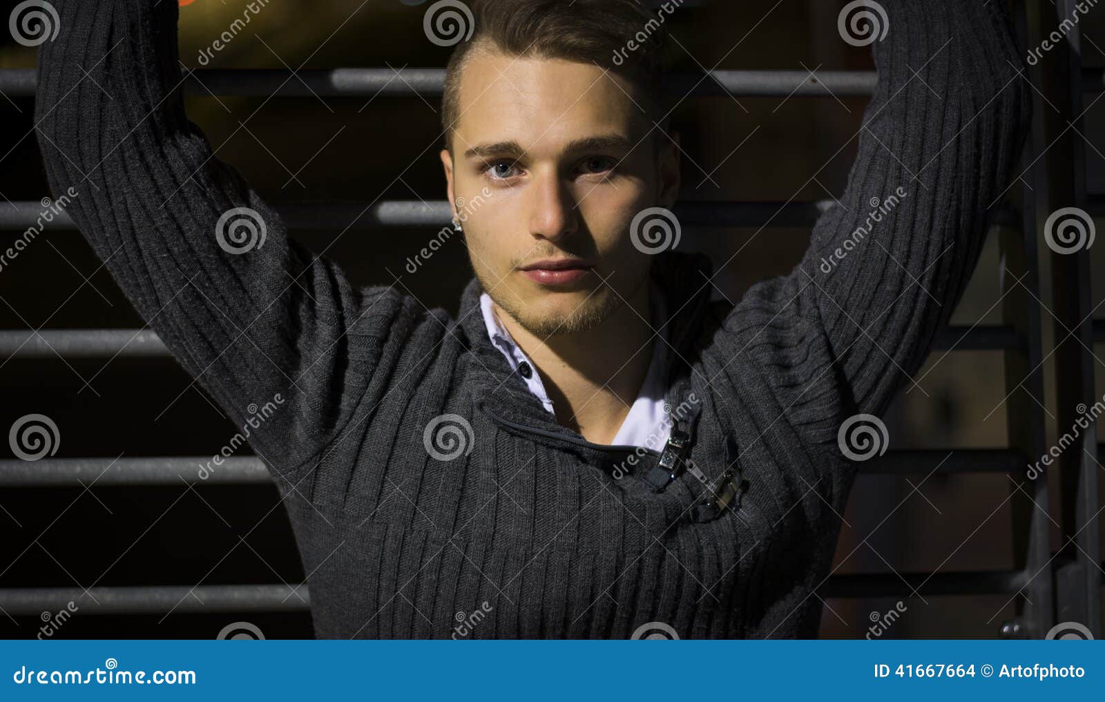 Handsome Blond Young Man Alone in Urban Setting Stock Photo - Image of ... Handsome Blond Young Man Alone in Urban Setting Stock Photo - Image of ...