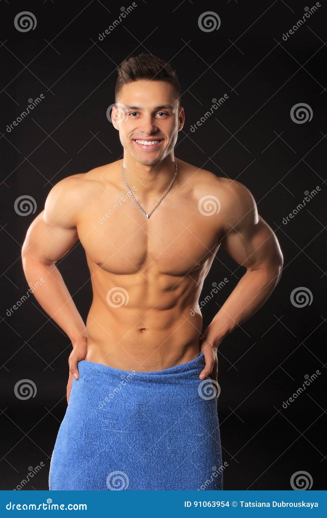Handsome Bodybuilder Man in Shorts Stock Photo - Image of model ...