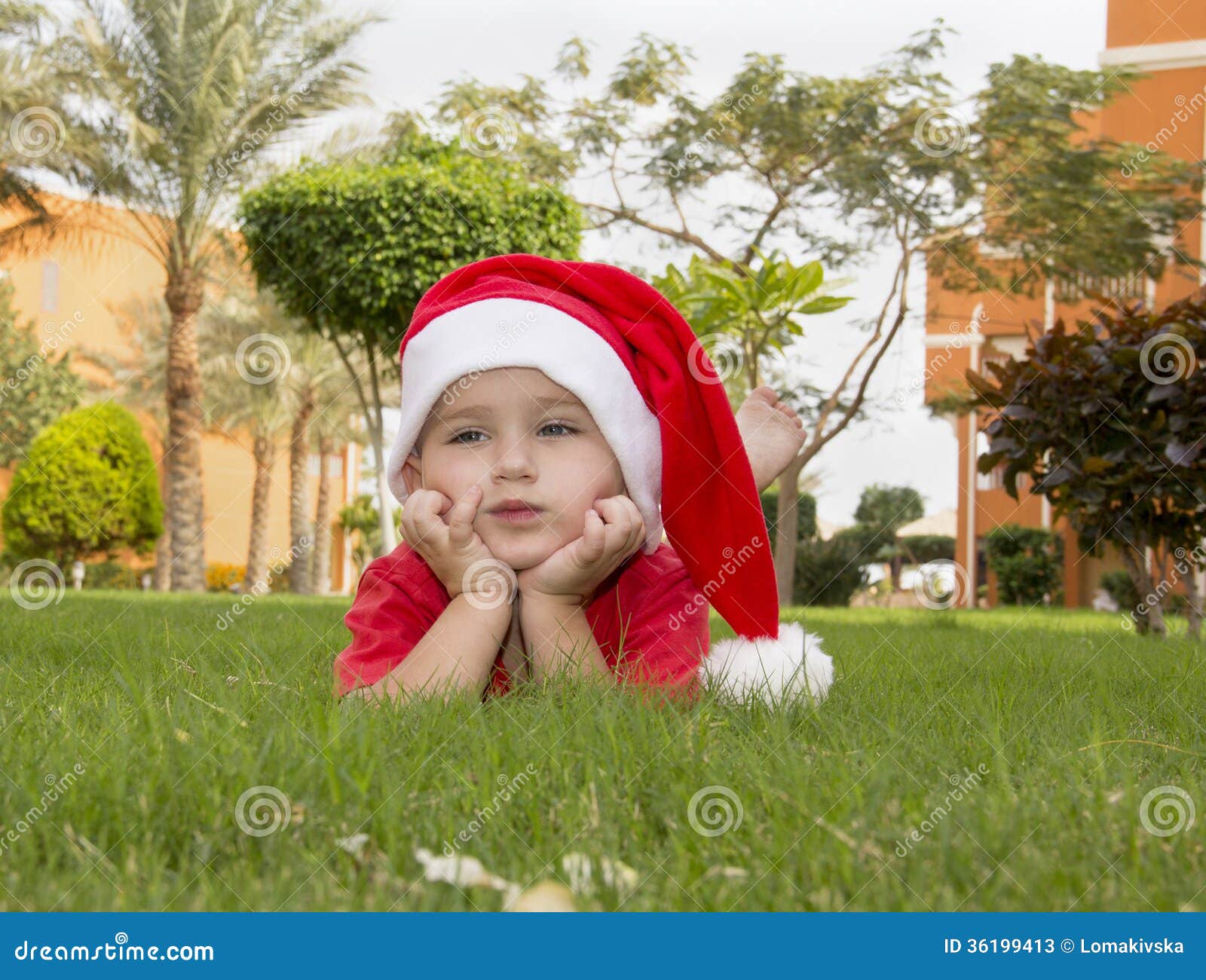 Handsome boy in santa hats stock image. Image of celebrations - 36199413