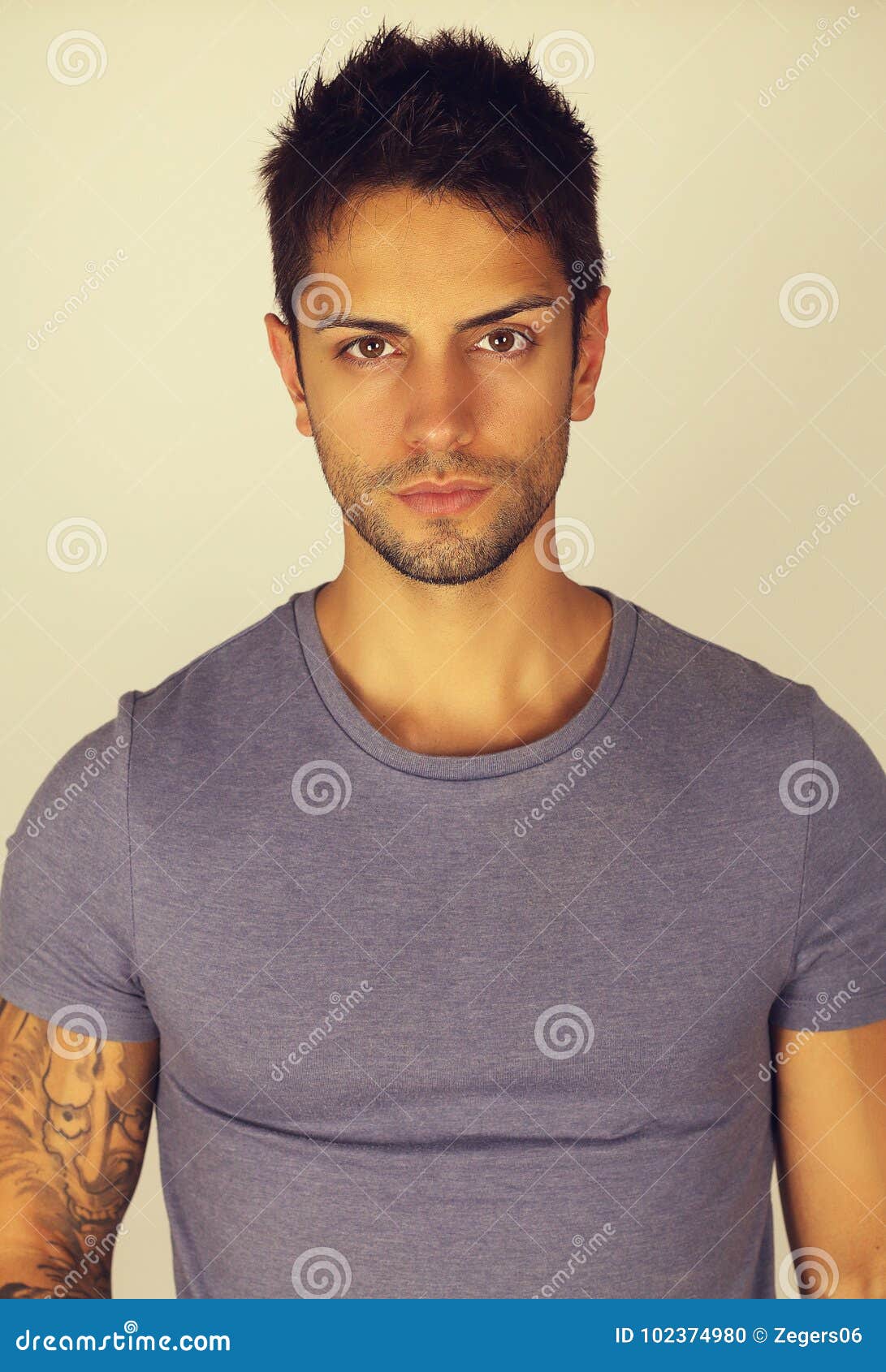 Handsome brown man model stock photo. Image of male - 102374980