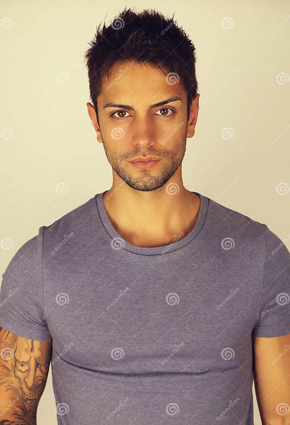 Handsome brown man model stock photo. Image of male - 102374980