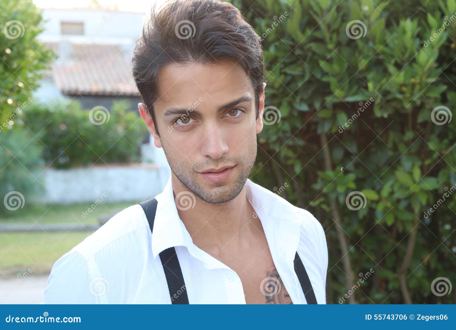 Handsome brown man stock photo. Image of beautiful, outdoors - 55743706
