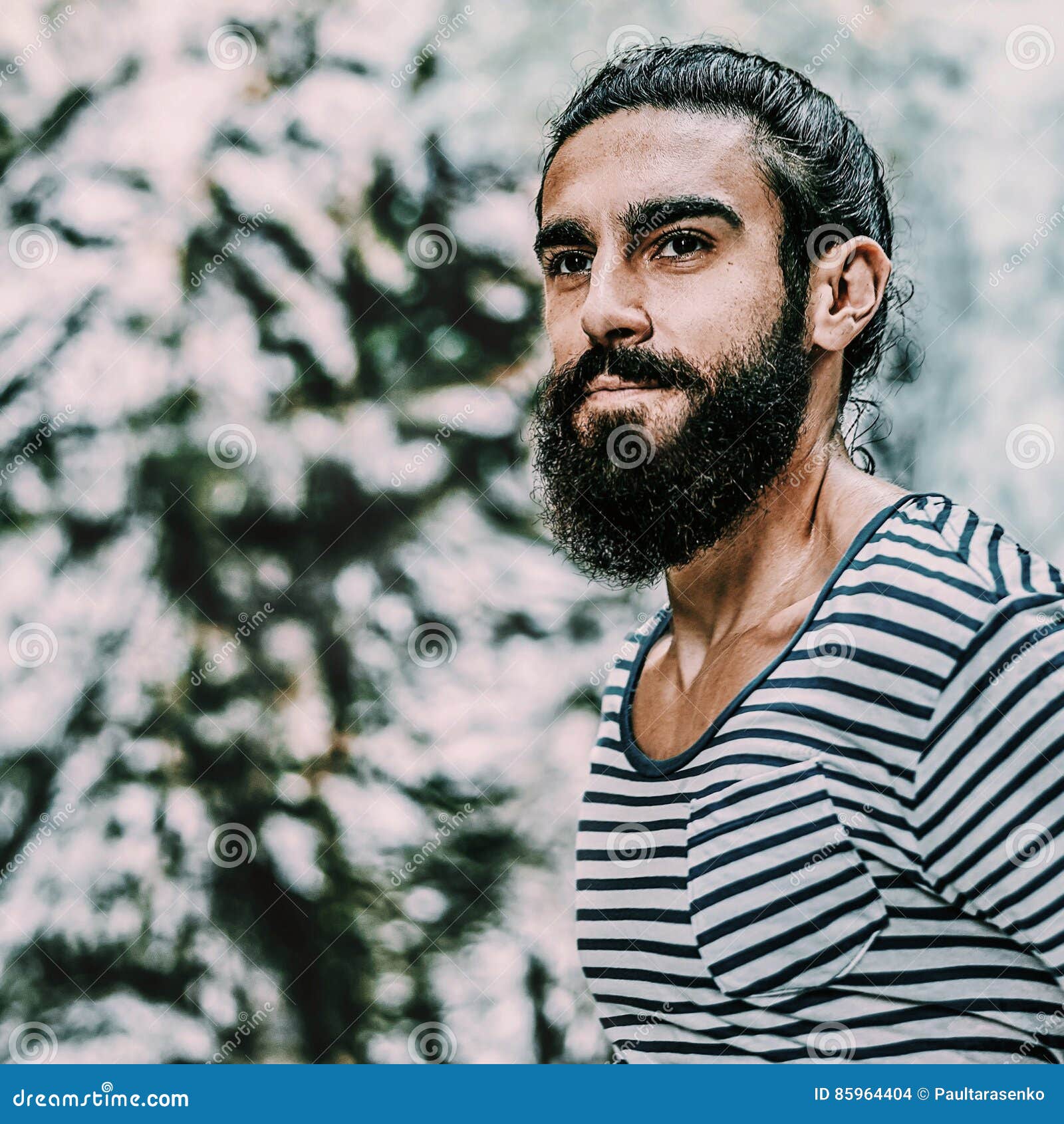 Handsome Brutal Beard Man Portrait Stock Photo - Image of handsome ...