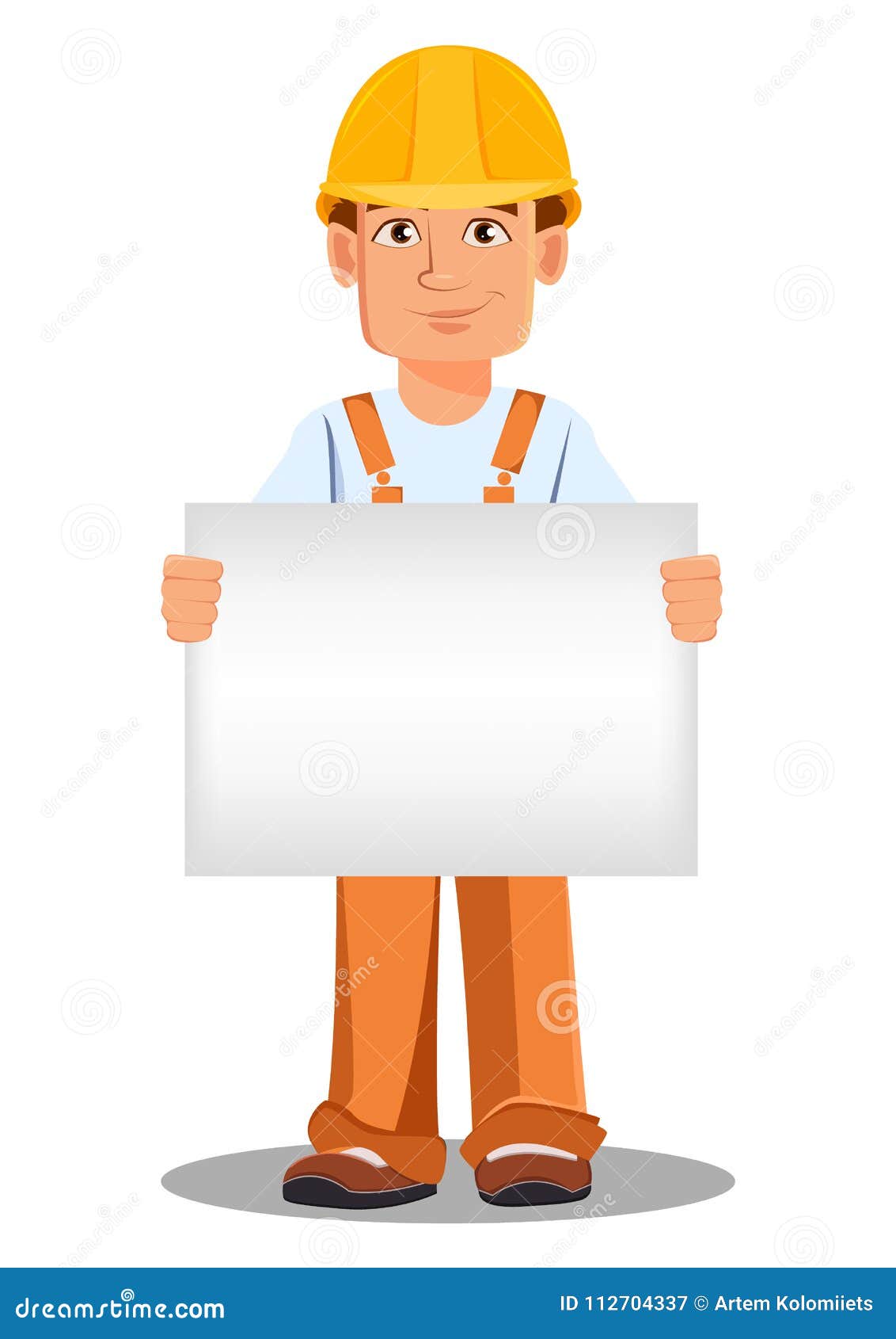 Handsome Builder in Uniform. Professional Construction Worker. Stock ...