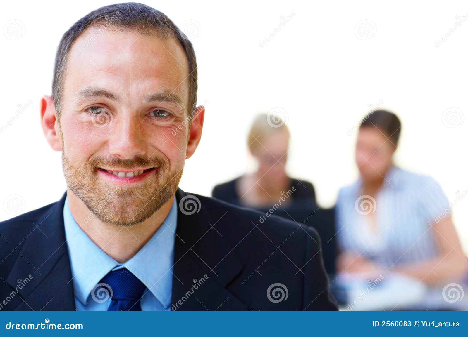 Handsome business leader stock image. Image of friendly - 2560083