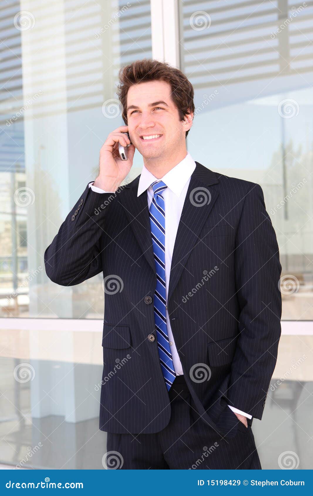 Handsome Business Man stock image. Image of person, charming - 15198429
