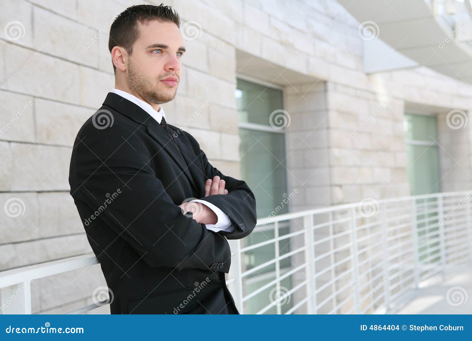 Handsome Business Man stock photo. Image of confidence - 4864404