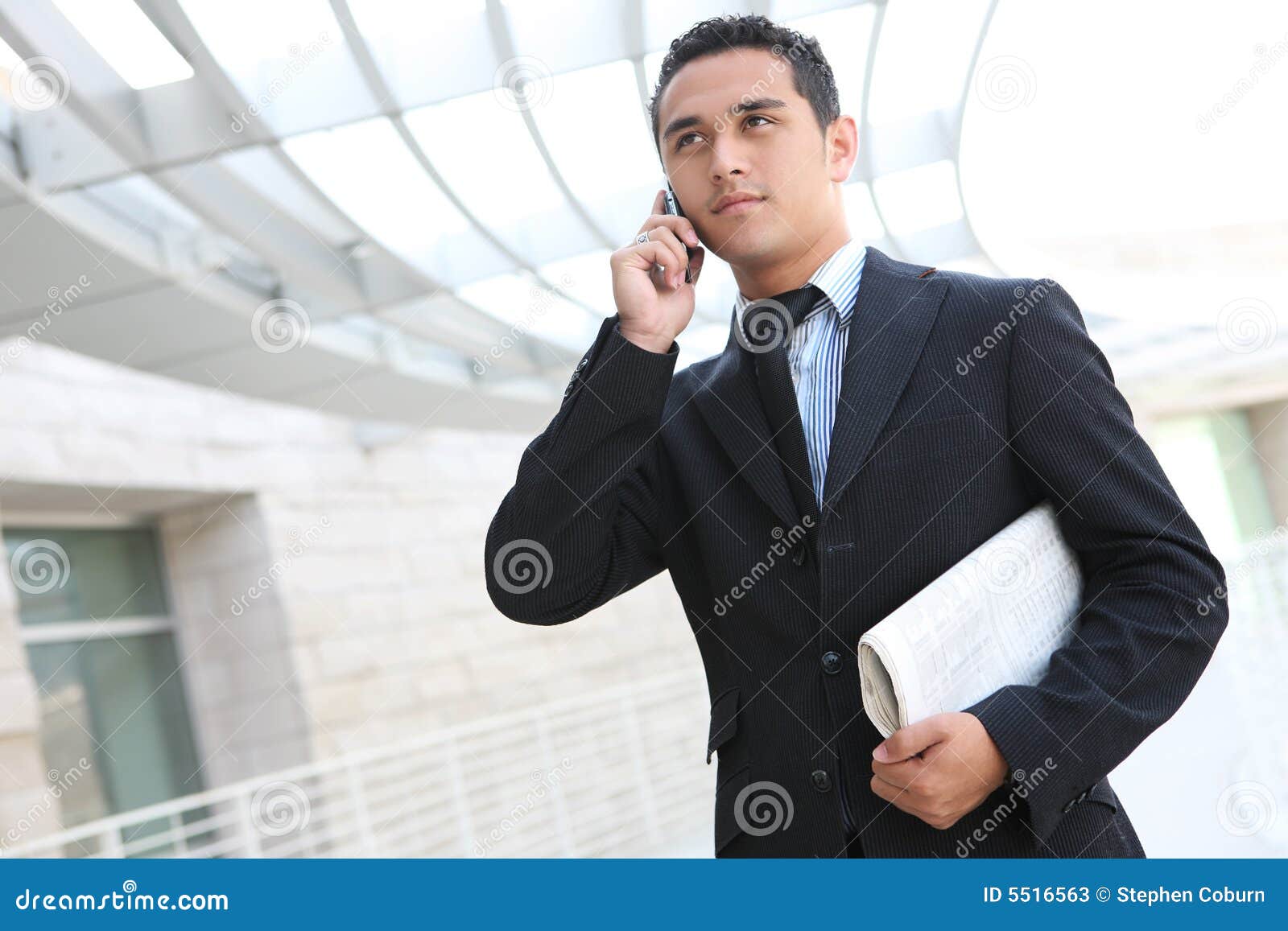 Handsome Business Man at Office Stock Image - Image of corporate ...