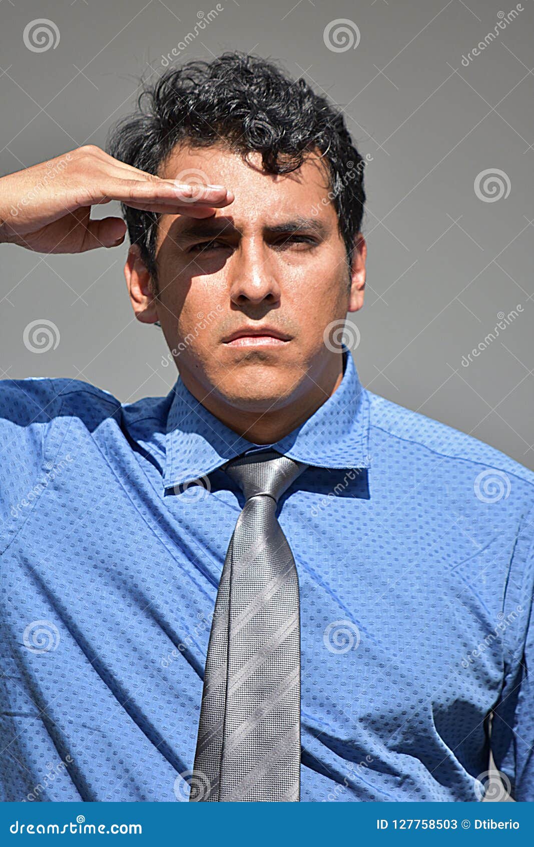 Handsome Business Man Saluting Stock Image - Image of male, career ...