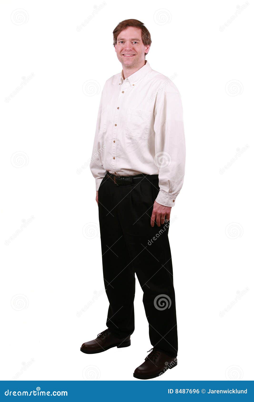 Handsome Business Man Standing Stock Photo - Image of tall, handsome ...
