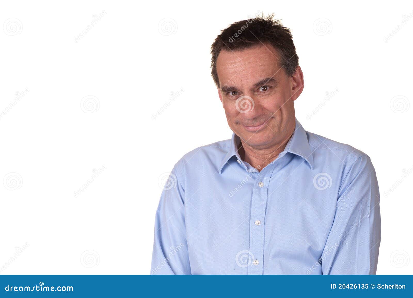 Handsome Business Man with Sweet Smile Stock Image - Image of cheerful ...