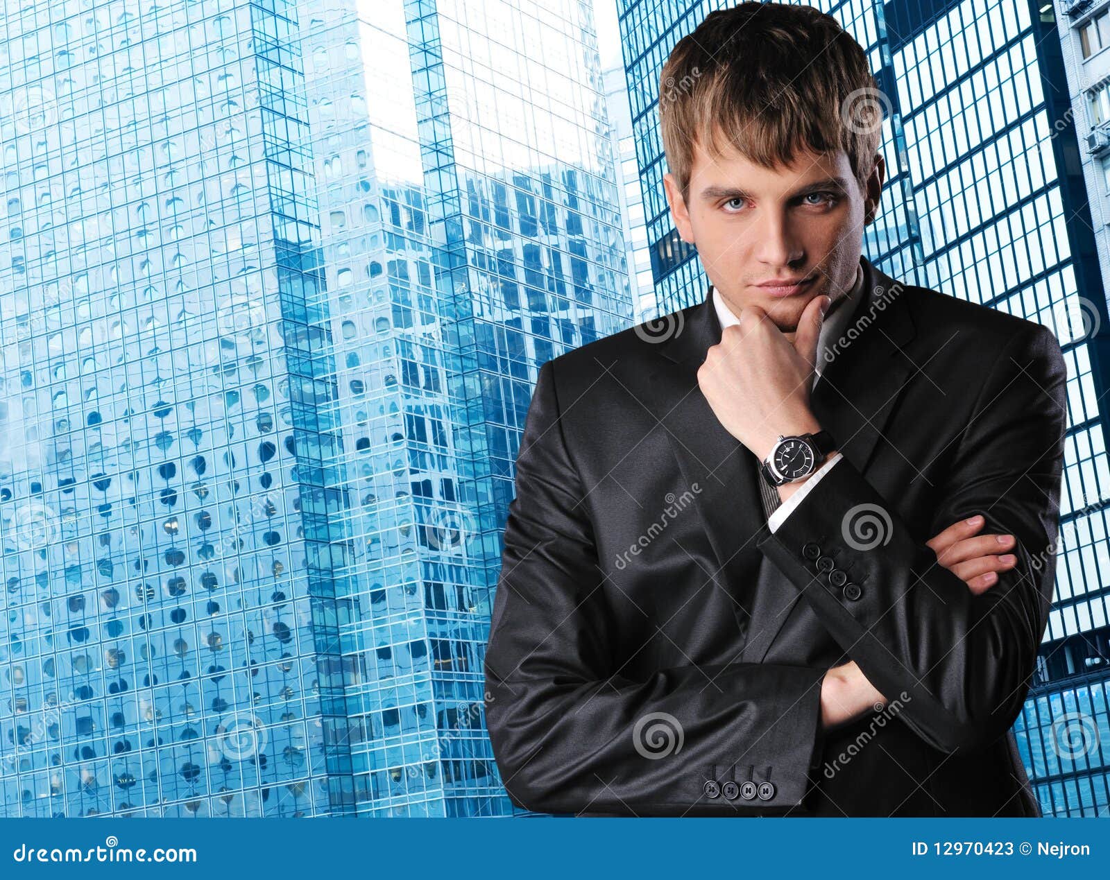 Handsome businessman stock image. Image of businessman - 12970423