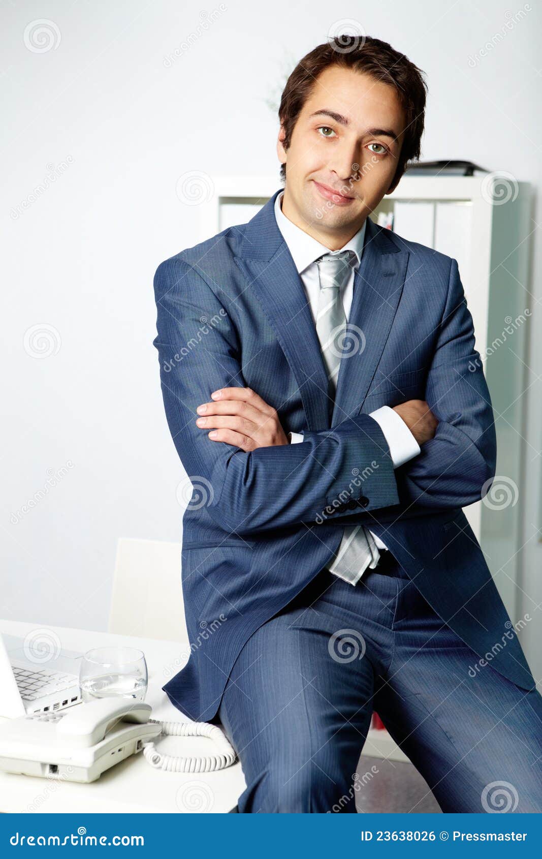 Handsome businessman stock photo. Image of masculine - 23638026