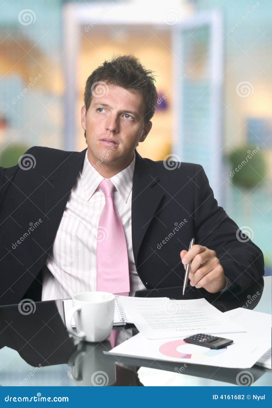 Handsome Businessman stock photo. Image of financial, lifestyle - 4161682