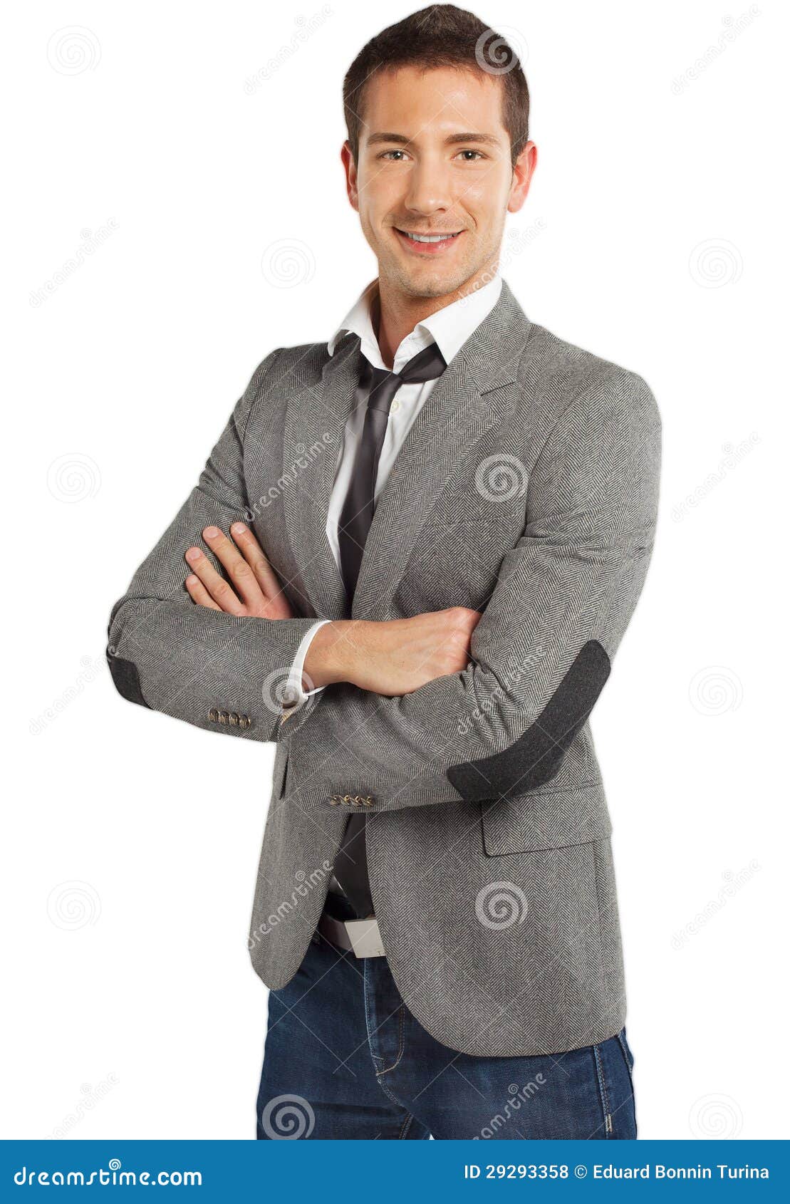 Handsome Businessman Isolated on White Background Stock Photo - Image ...