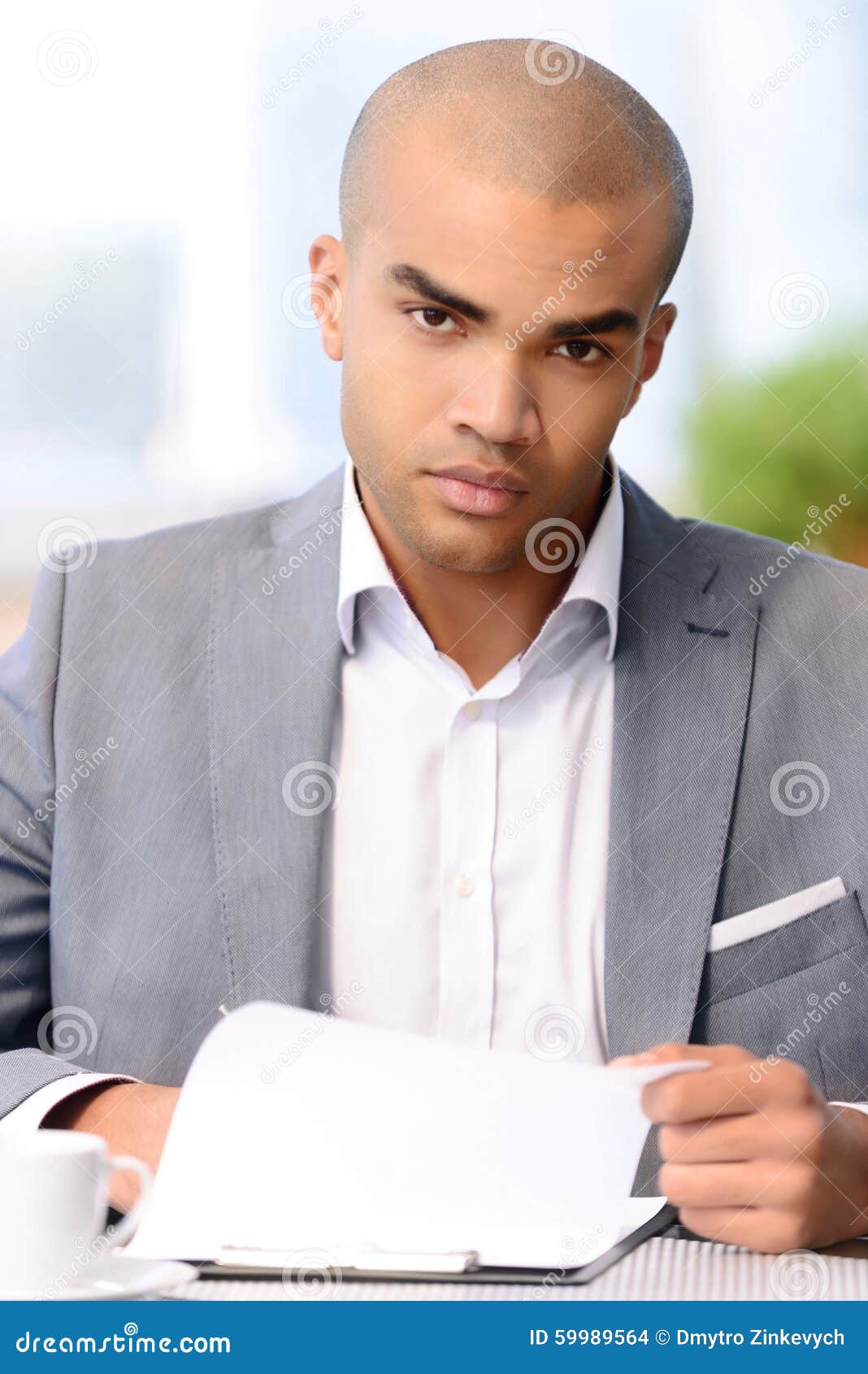 Handsome Businessman Making Notes Stock Photo - Image of employ, people ...
