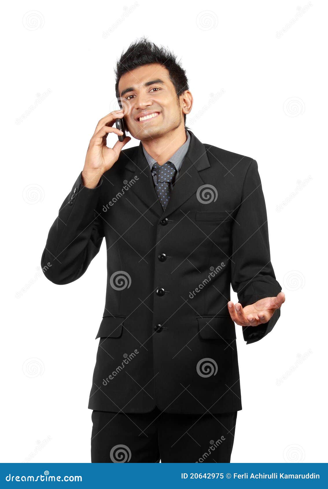 Handsome Businessman on the Phone Stock Image - Image of business, call ...