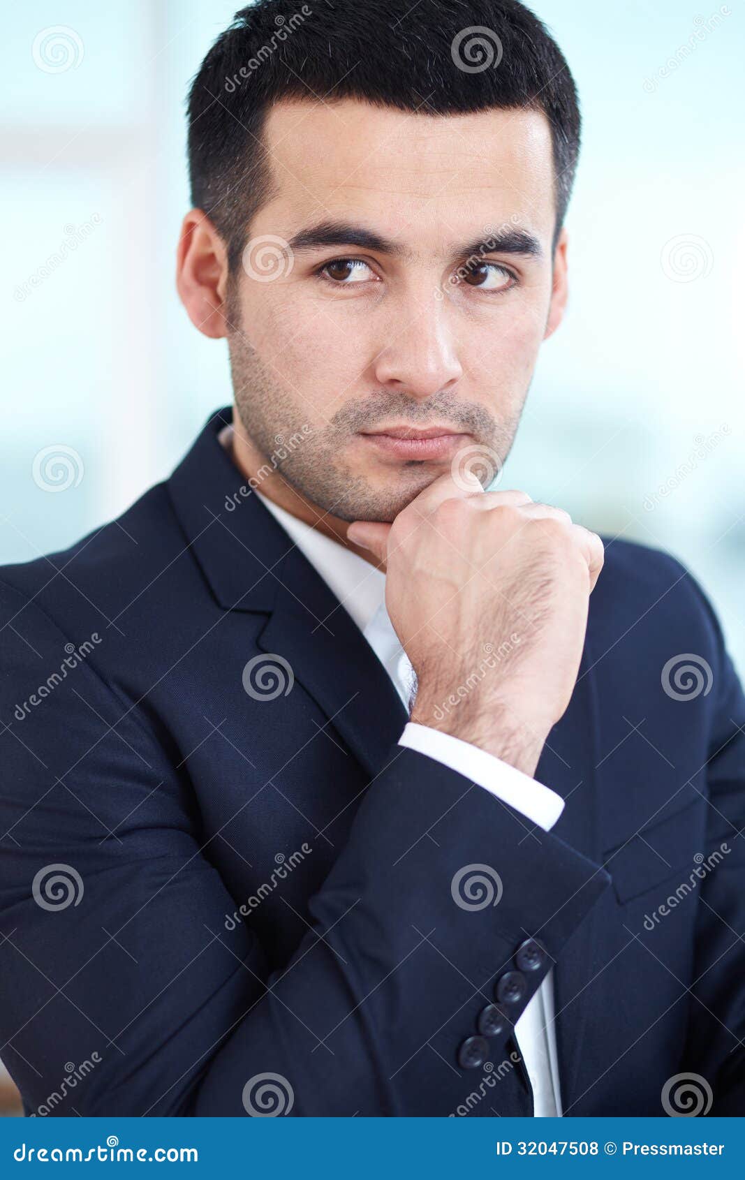 Handsome businessman stock photo. Image of latino, employee - 32047508