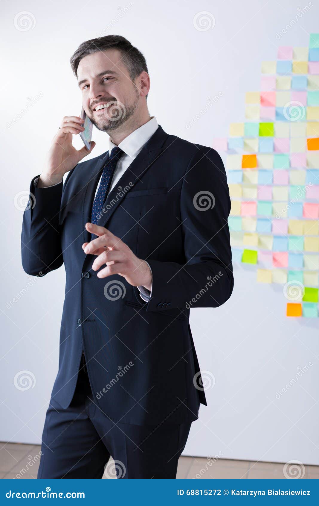 Handsome Businessman at Work in Office Stock Photo - Image of office ...